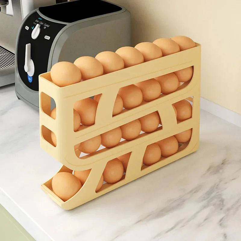 RainBownHome Kitchen AutoRoll Egg Storage Rack – Rainbownhome.com